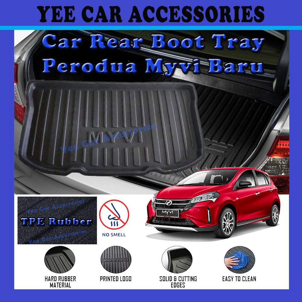 Perodua Myvi Baru 2018-2024 High Quality Custom Fit TPE Rubber Car Rear ...