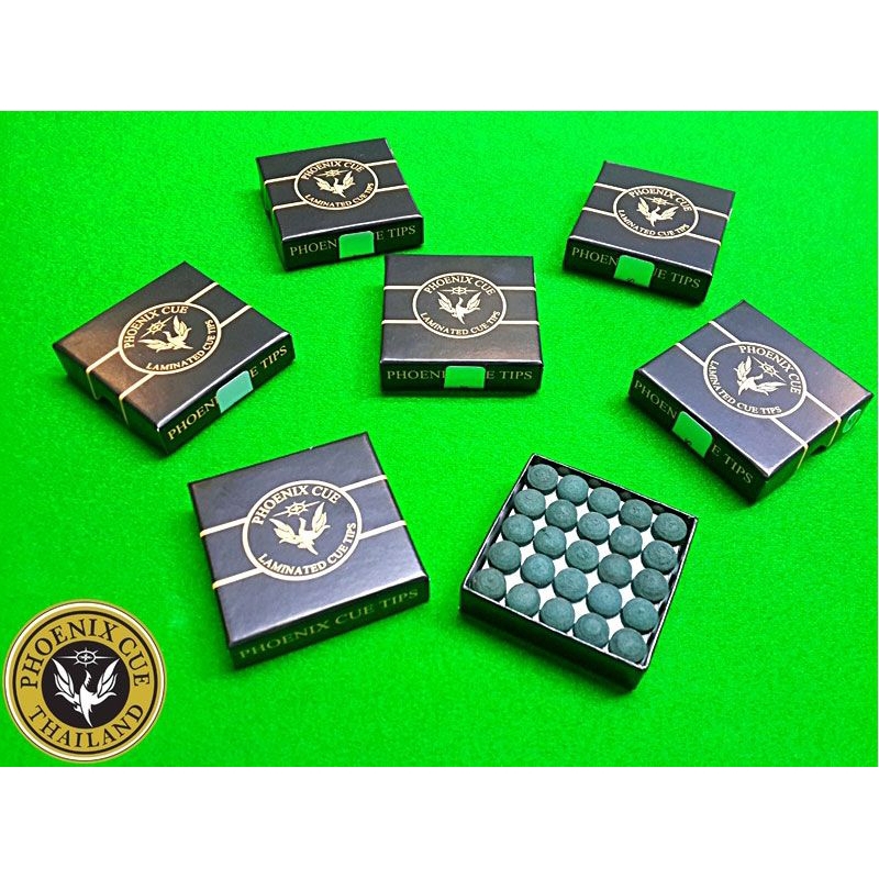 Phoenix Black Cue Leather Snooker Cue Tip 11mm(Made in Thailand ...