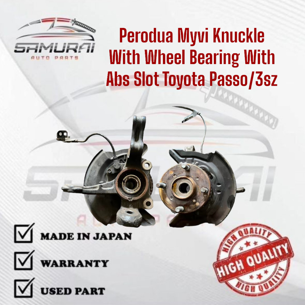 Perodua Myvi Knuckle With Wheel Bearing With Abs Slot Toyota Passo/3sz ...