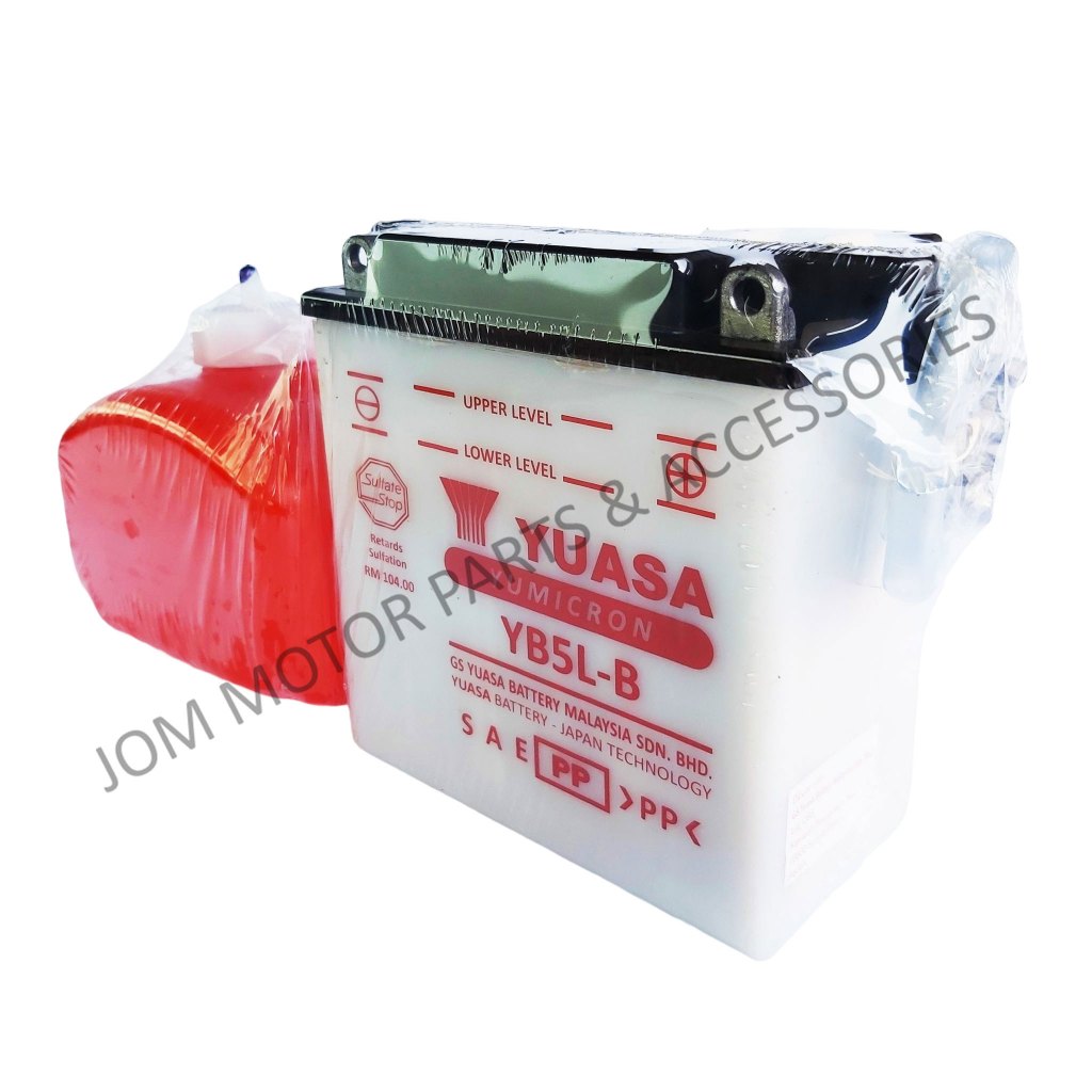【YUASA】YB5L-B Motorcycle Battery Bateri Motor YAMAHA LC135(V1)/EGO(V1 ...
