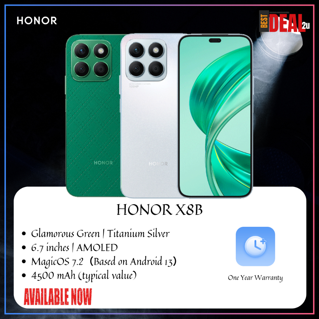 HONOR X8b 4G Smartphone 16(8+8)GB+512GB 50MP Spotlight Potrait 6.7 ...