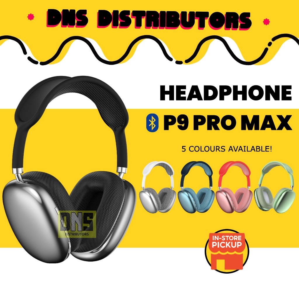 P9 Pro Max Gaming Headphone Wireless Bluetoset Sports Headphone with ...