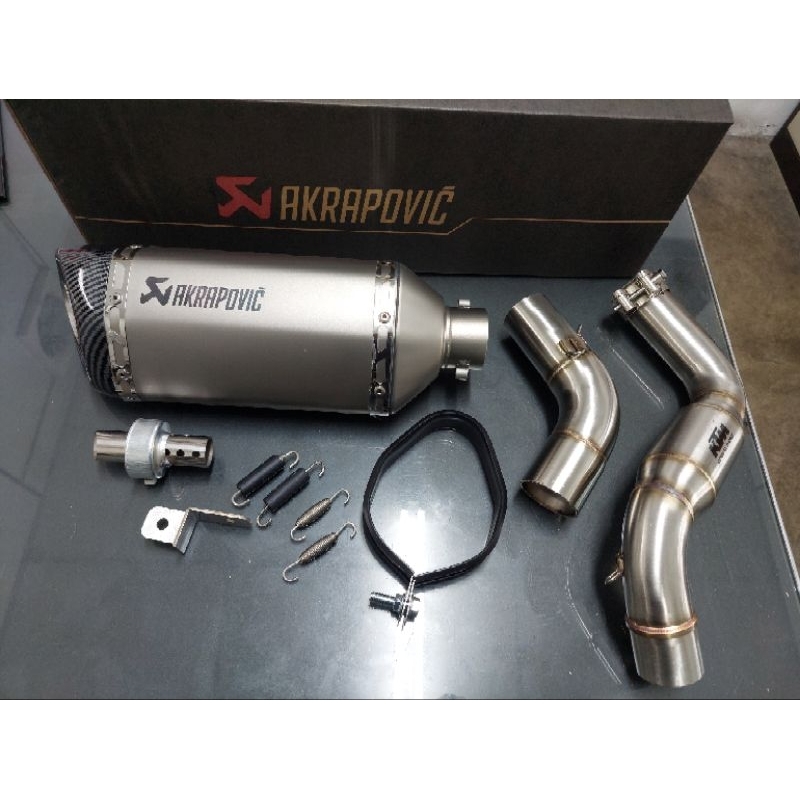 🇲🇾duke ktm 200/250/390 v1 ktm rc 200/250/390 akrapovic exhaust ekzos ...