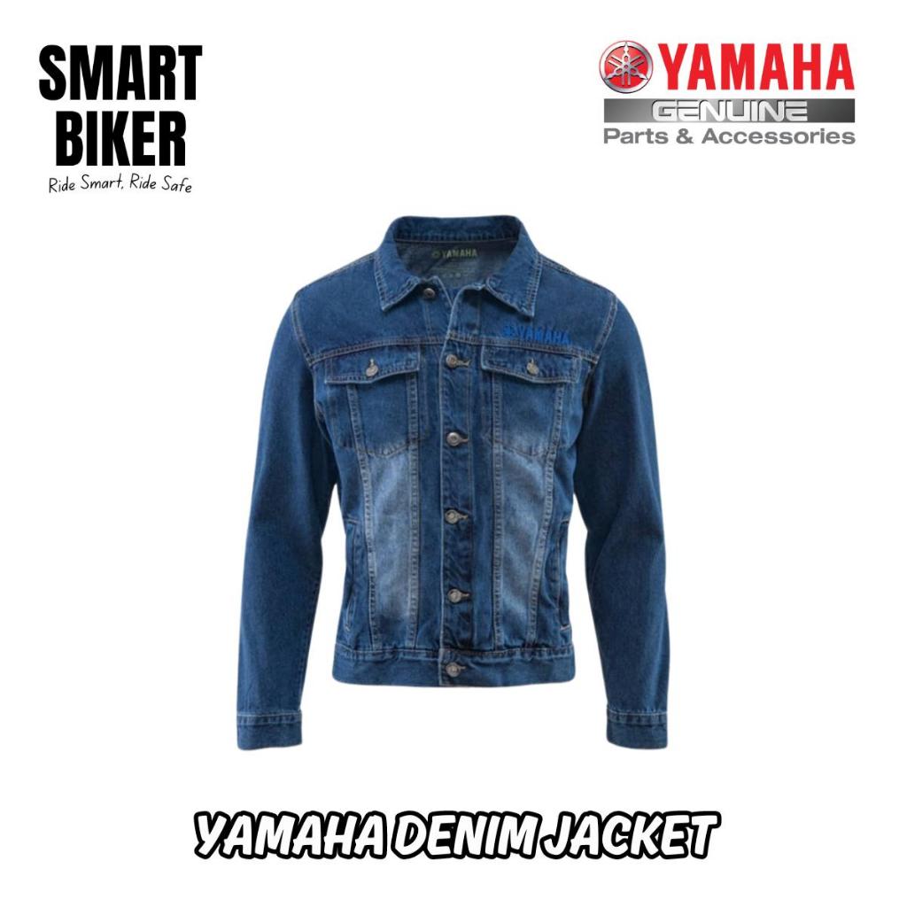DENIM JACKET YAMAHA ORIGINAL HLYM JAKET DENIM SMART SELESA | Shopee ...