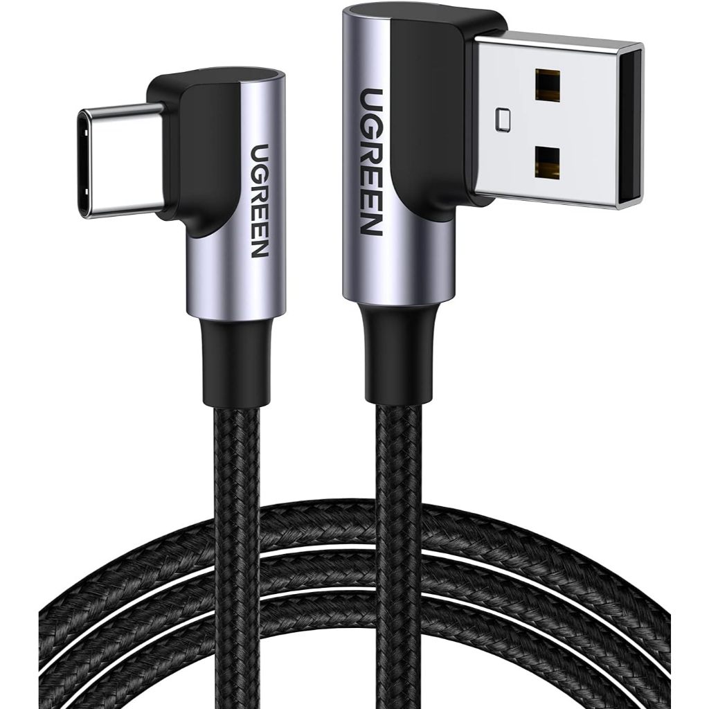 UGREEN USB to USB C Cable 90 Degree USB C Fast Charging 20856 | Shopee ...