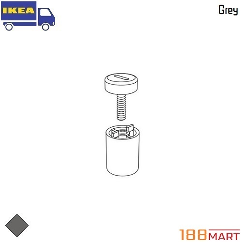 [𝓞𝓻𝓲𝓰𝓲𝓷𝓪𝓵] IKEA SKADIS Screw Set - Grey | Shopee Malaysia
