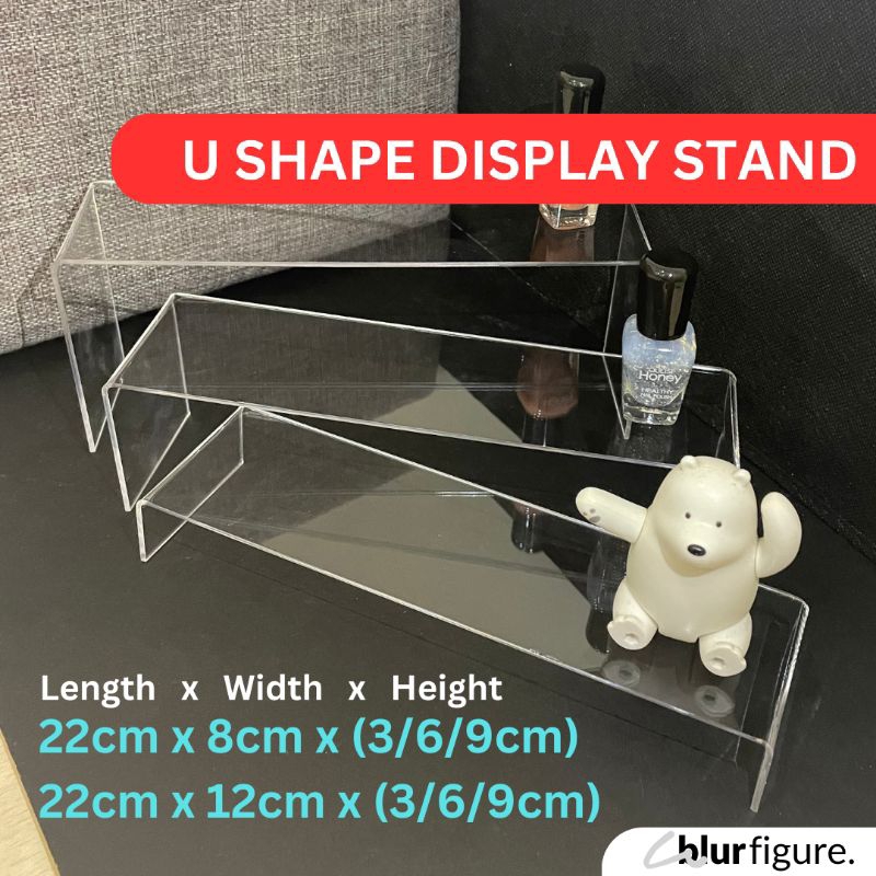 Acrylic U shape Display Stand, Products Display Rack, Display Organizer ...
