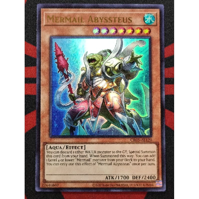 YUGIOH KONAMI CR05-AE120 Mermail Abyssteus (Ultra Rare) | Shopee Malaysia