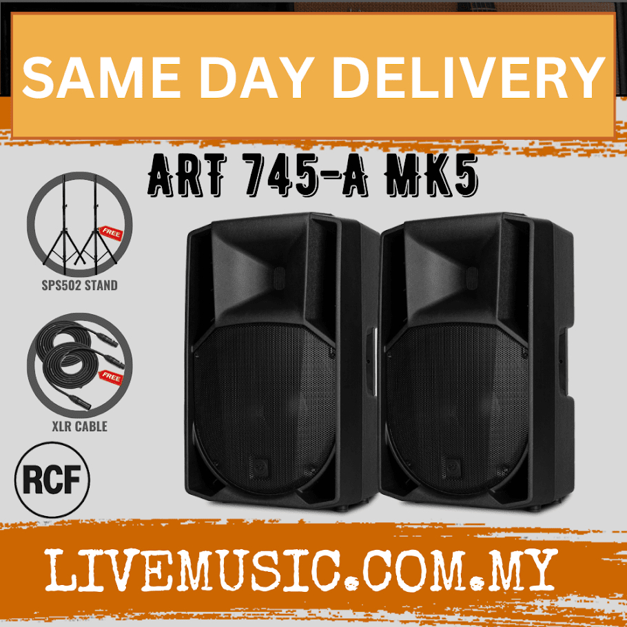 RCF ART 745-A MK4 MK5 15" 1400W 2-way Active Powered Speaker w/Speaker ...