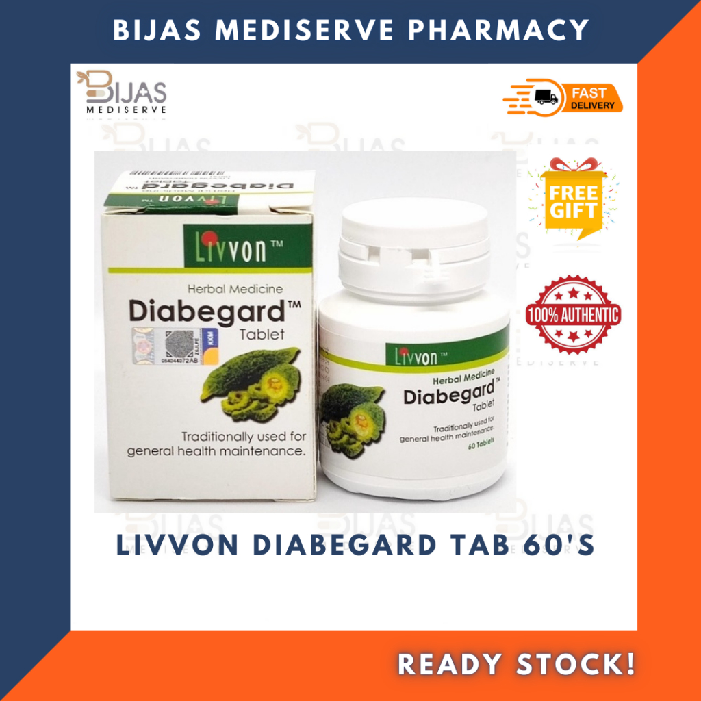 LIVVON DIABEGARD TABLET 60'S | FOR DIABETIC SUPPORT | (EXP: 12/2024 ...