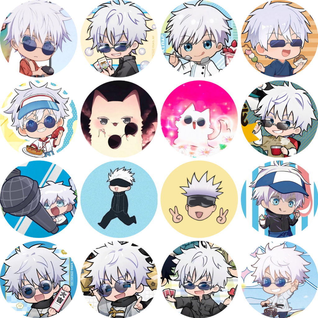 Jujutsu Kaisen Gojo Satoru Cute Chibi Button Badge 58mm | Shopee Malaysia
