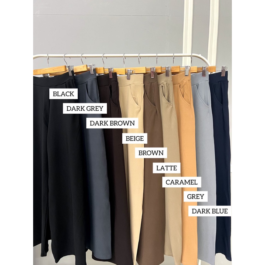 SELUAR SLACK MINI PALAZO STRAIGHT CUT COTTON MAX STRETCHABLE 'MEMERI ...