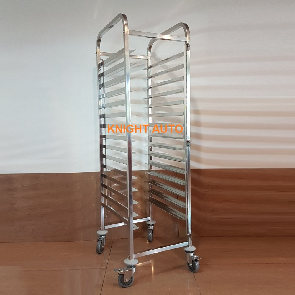GNT-15C 15 Trays Single Bakery Pan Trolley Heavy Duty Industrial ...