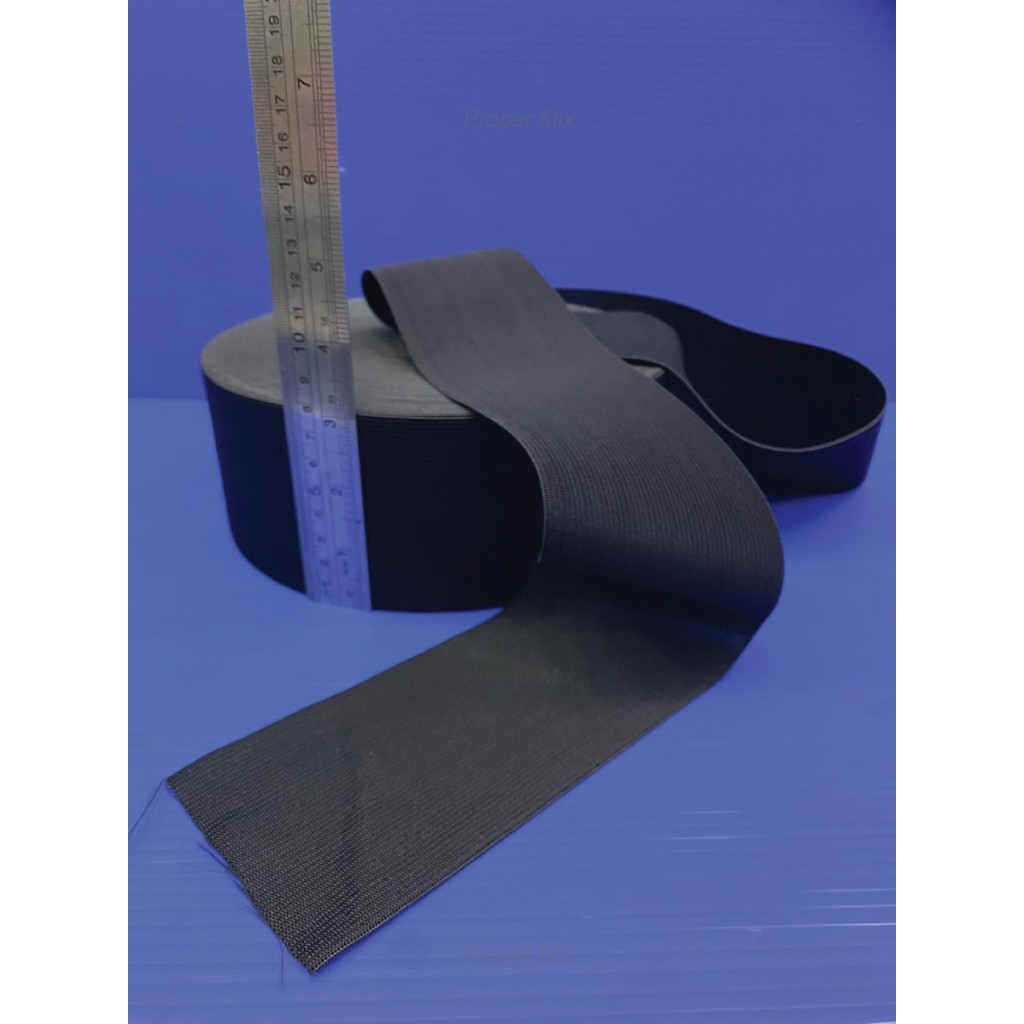 Getah Lembut Hitam / Elastic Soft Black 3x3 (1 meter) | Shopee Malaysia