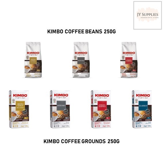 Kimbo Italian Coffee 100% Arabica Gold / Napoli / Intenso Bean and ...