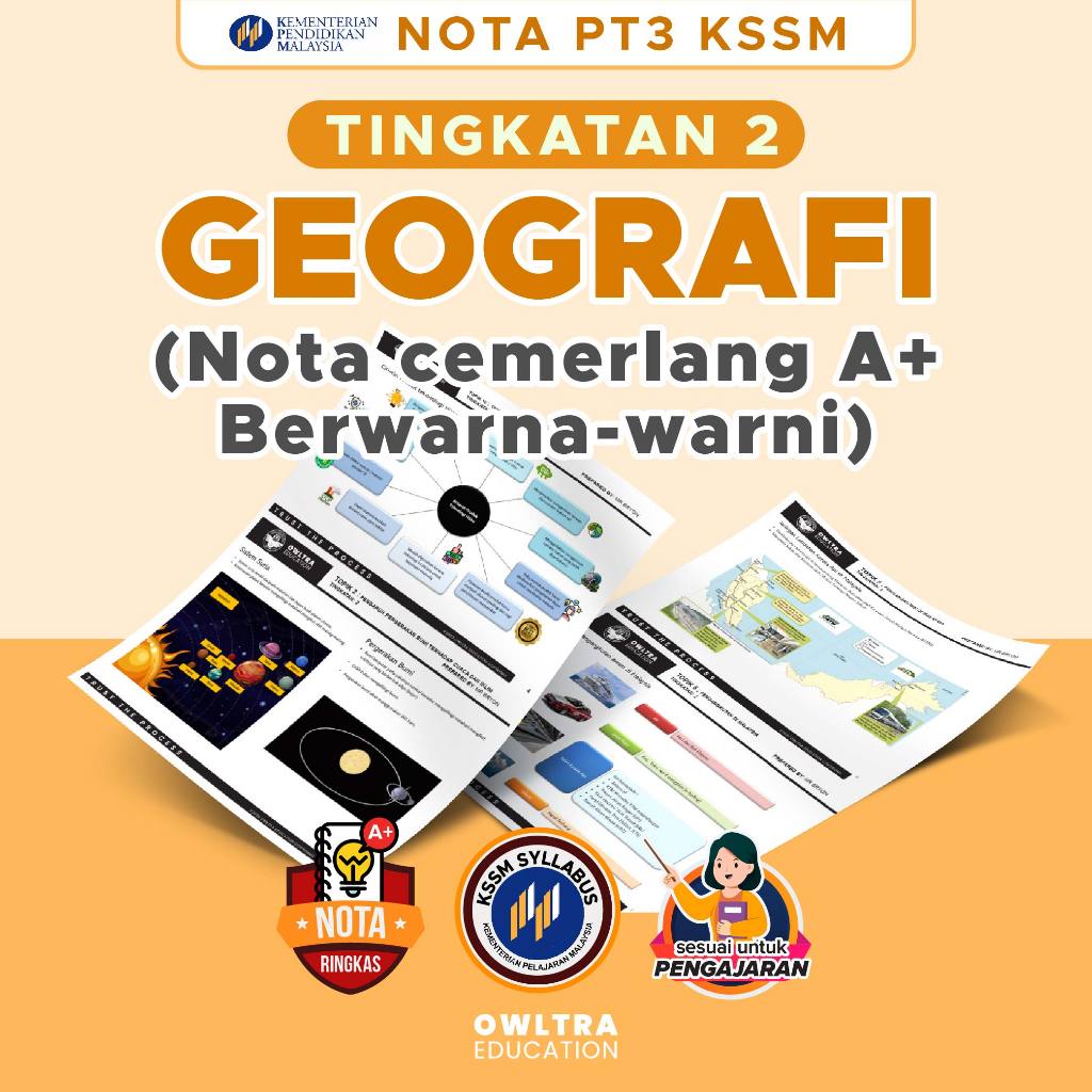 Nota Geografi UASA Tingkatan 2 PT3 Nota A+ (Printed Note) | Shopee Malaysia