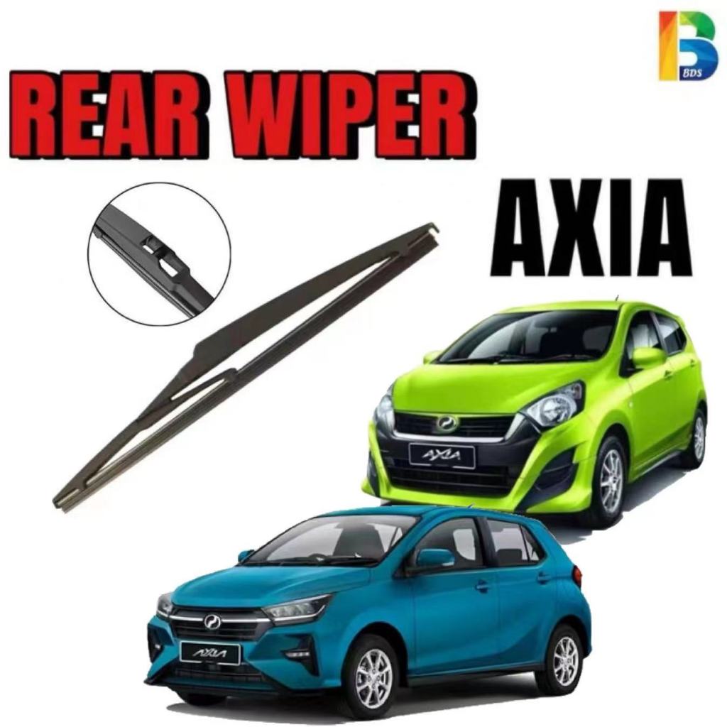 PERODUA AXIA REAR WIPER Belakang Tail Wiper Silicone Wiper Blades Car ...