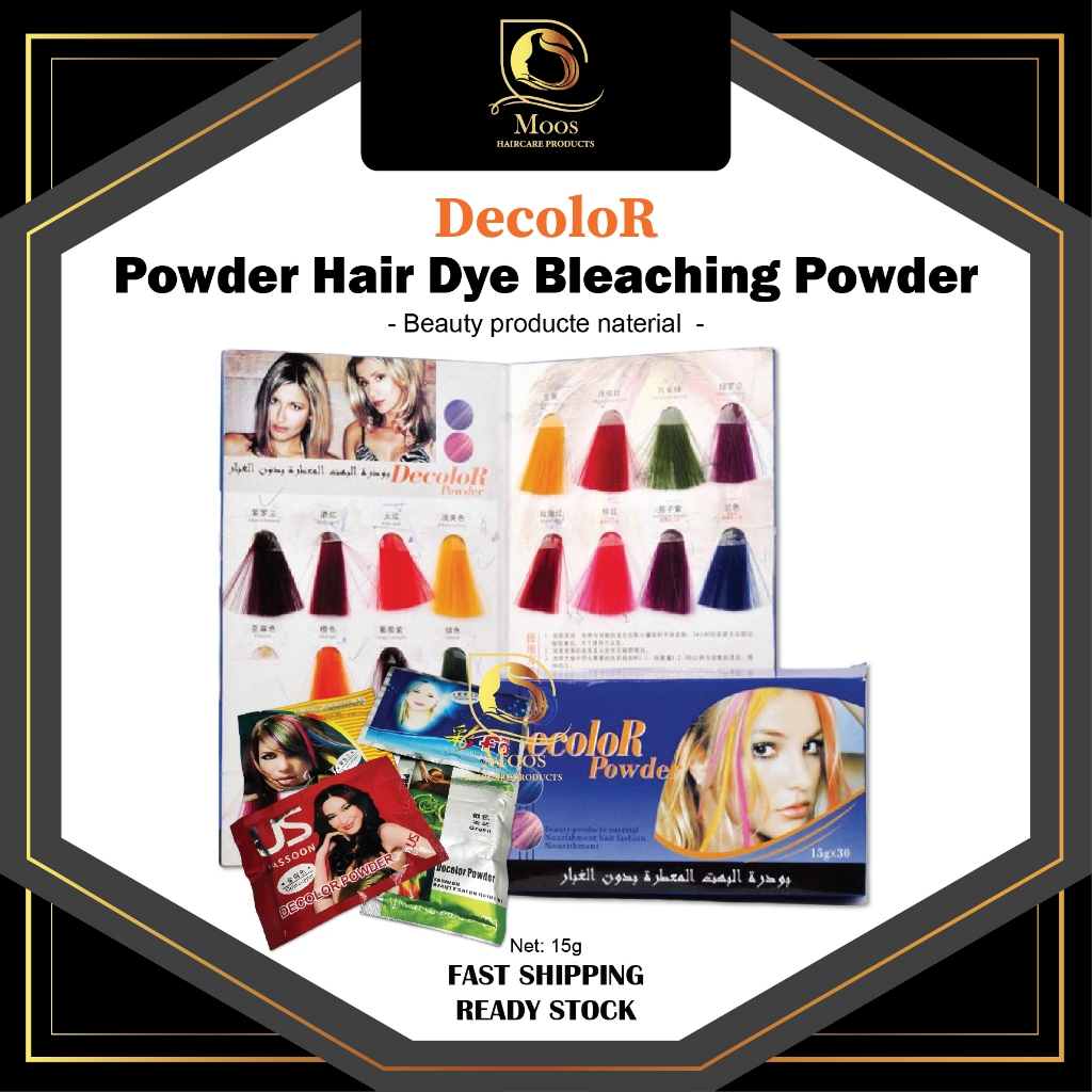 Decolor Powder Hair Dye Li High Nutrition Color Bleaching Powder 15gm ...