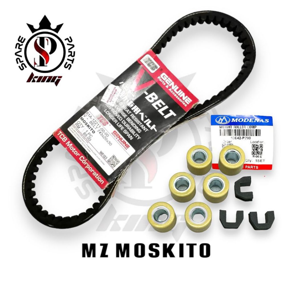 MZ MOSKITO V BELT TIMING BELT WITH DRIVE ROLLER SET DRIVE BELT BELTING ...