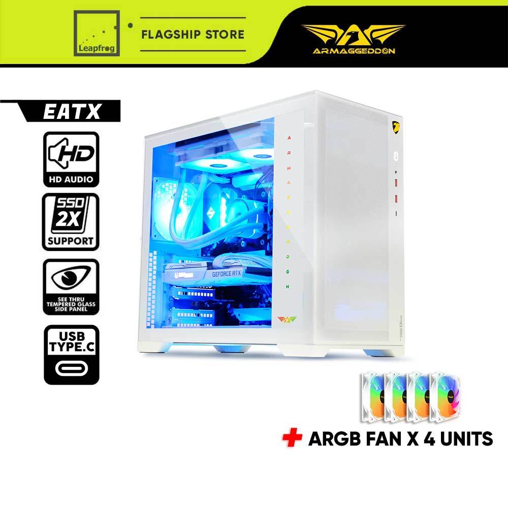 Armaggeddon Tessaraxx Core 13 Air E-ATX Gaming PC Case | Free 4 ARGB ...