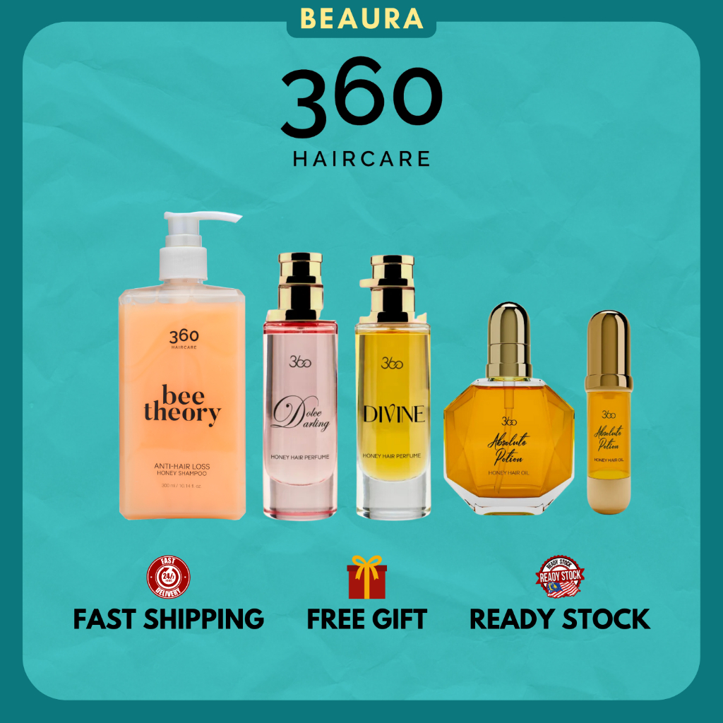 360 HAIRCARE Bee Theory Shampoo & Absolute Potion [READY STOCK ...