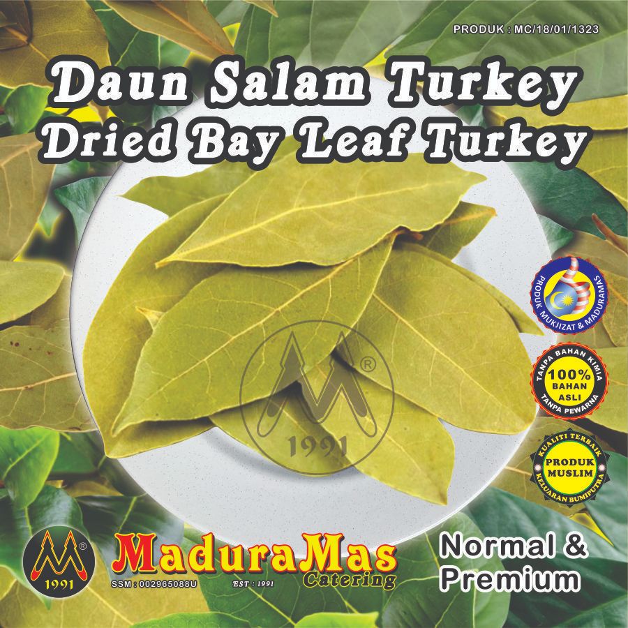Daun Salam Kering - Bay Leaves Dried ( Turkey ) 10g - 50g (100% Pure) | Shopee Malaysia