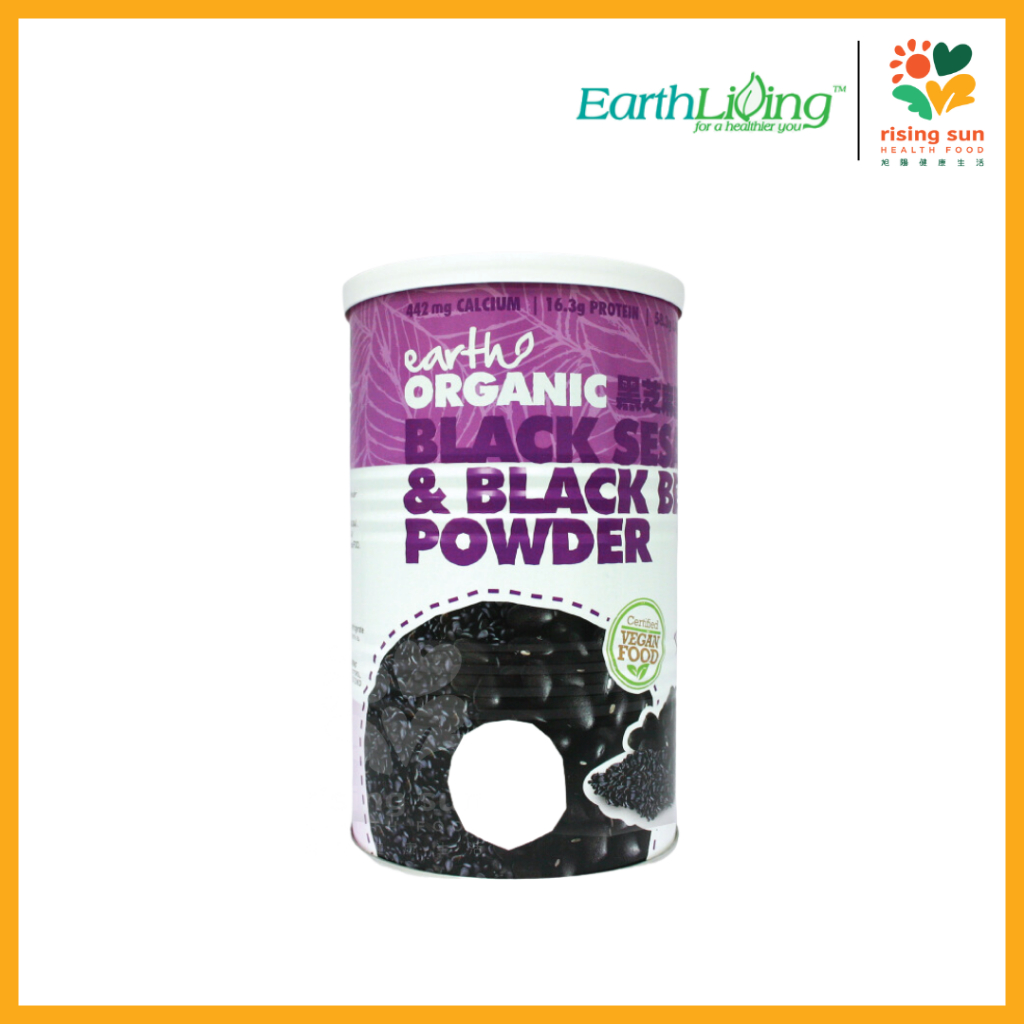 Earth Living Organic Black Sesame & Black Bean Powder 500G | Shopee ...