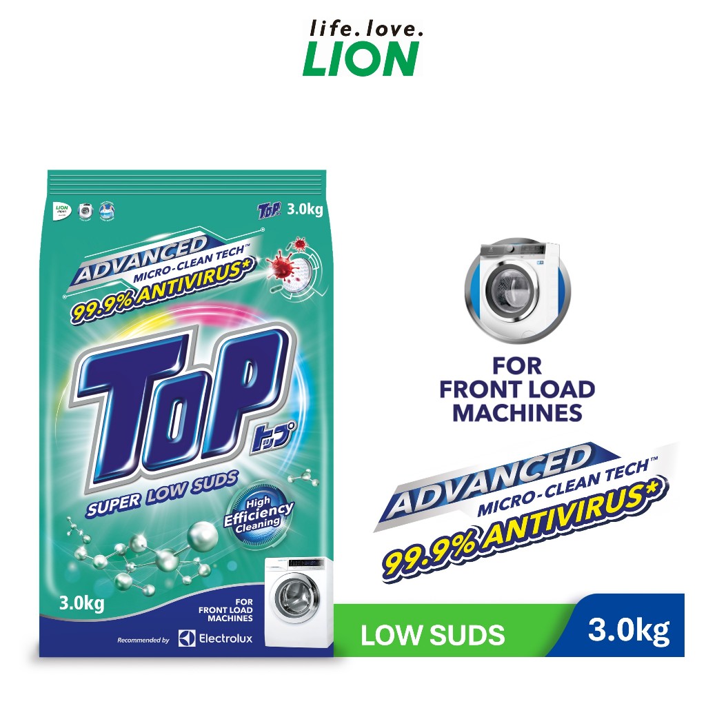 Top Detergent Powder Super Low Suds 3KG | Shopee Malaysia