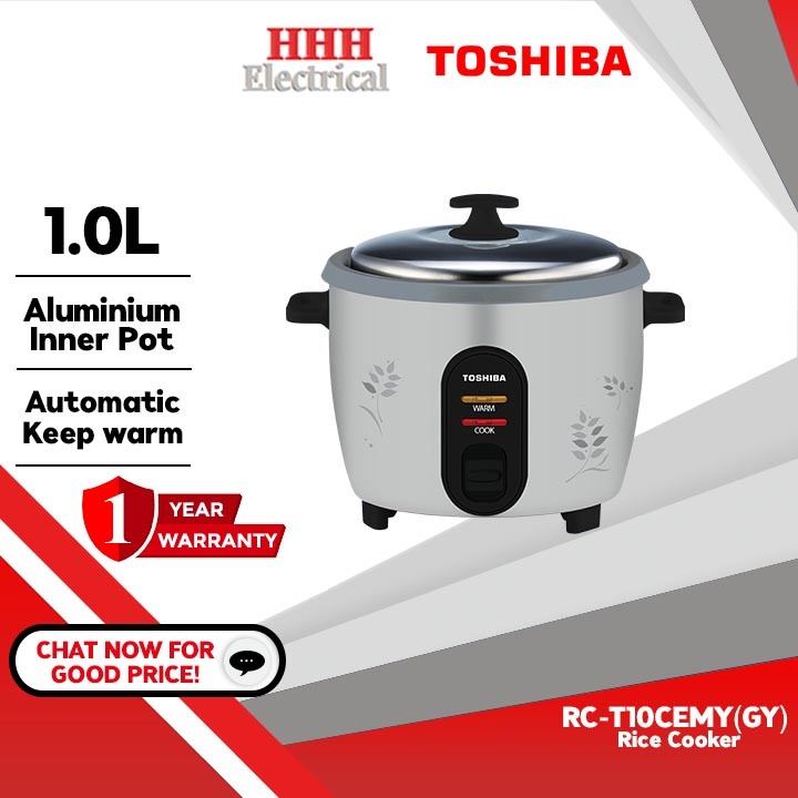 Toshiba Conventional Non-Stick Pot Rice Cooker RC-T10 1.0L | RC-T18 1 ...