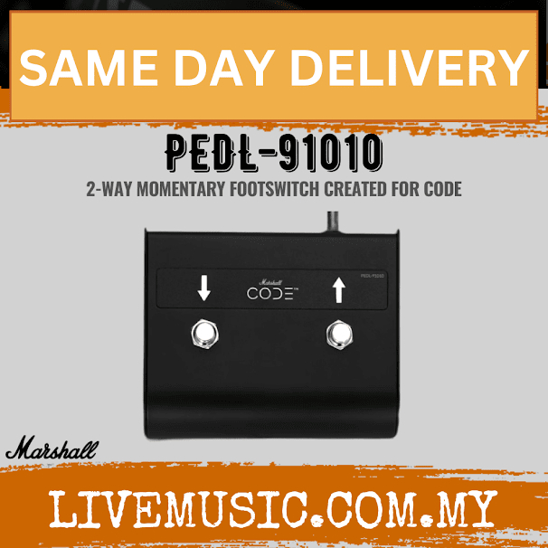 Marshall PEDL-91010 2-Way Footswitch for Code Amplifier ( PEDL91010 ...
