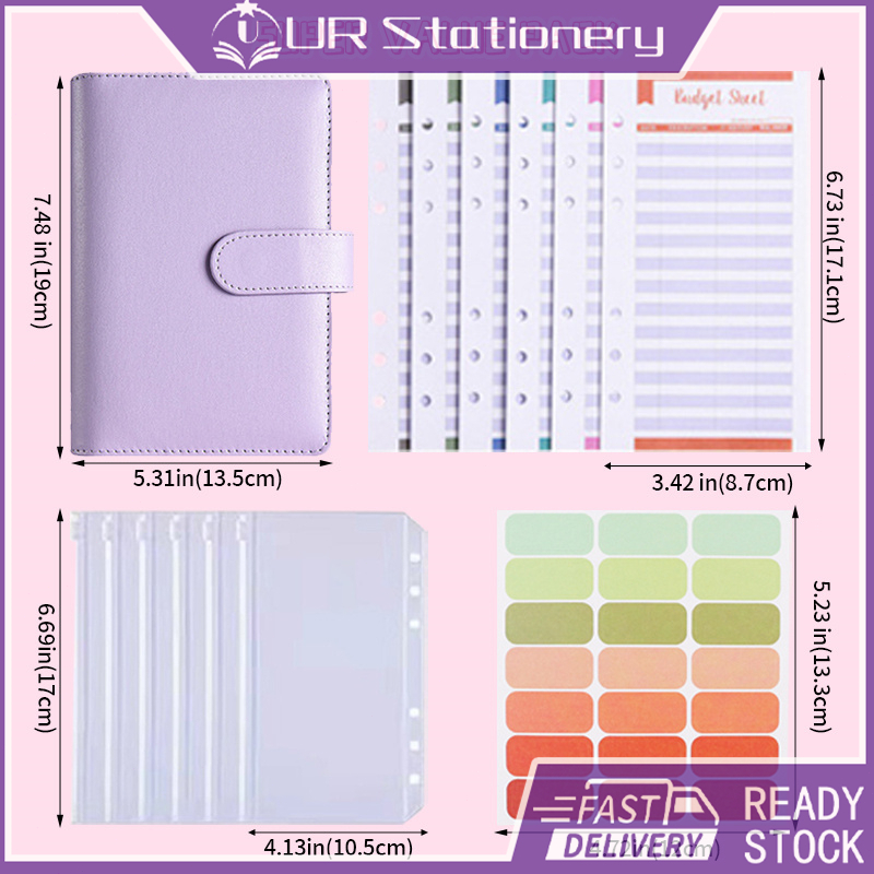 27Pcs/Set A6 Budget Binder Wallet Organizer Money Organizer Cash ...