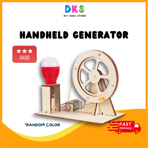 【HANDHELD GENERATOR】Projek RBT DIY Kids Science STEM Education Physic ...