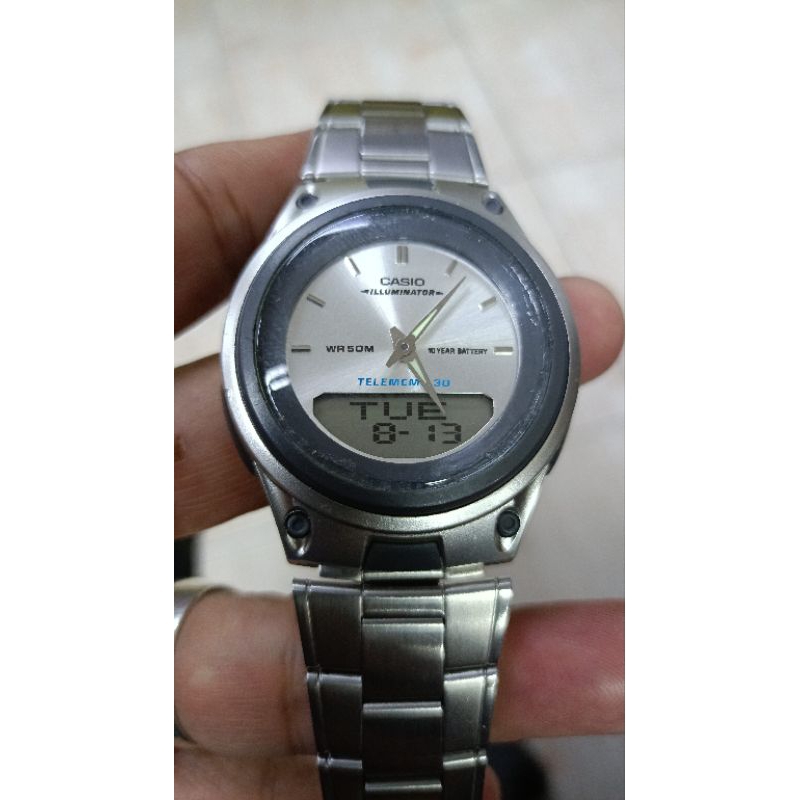 NOS CASIO ALARM DUAL TIME QUARTZ MEN WATCH | Shopee Malaysia