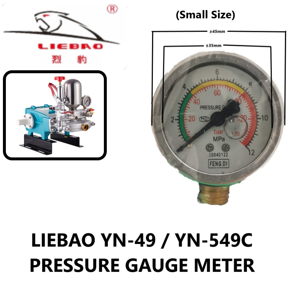 LIEBAO YN49 YN-49 YN549C YN-549C Power Sprayer Pressure Gauge Pressure ...