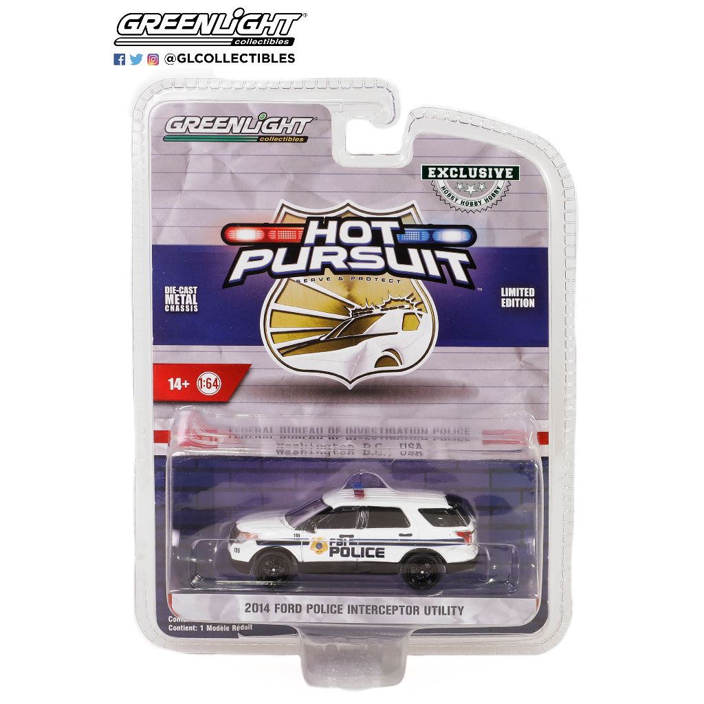 Greenlight Collectibles 1/64 2014 Ford Police Interceptor Utility - FBI ...