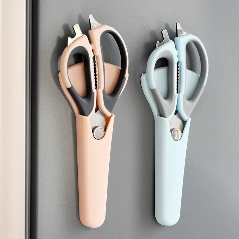 Kitchen Scissor with Magnetic Protective Cover Chicken Bone Scissors ...