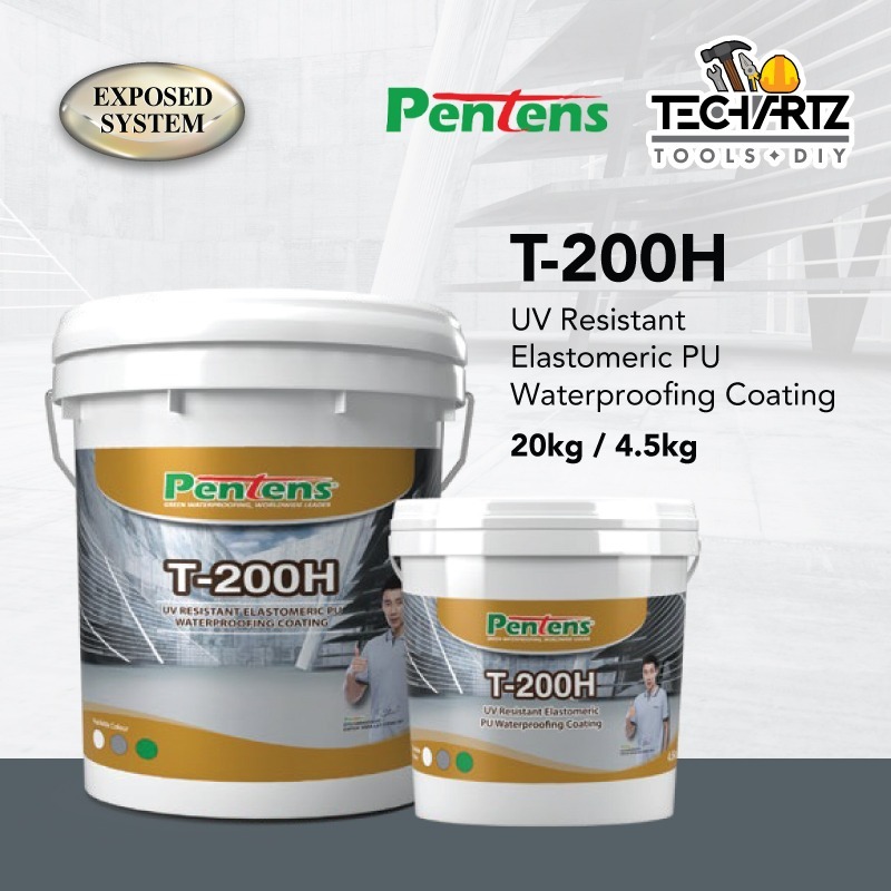 PENTENS T-200H 4.5KG WATER PROOFING UV RESISTANT ELASTOMERIC PU ...