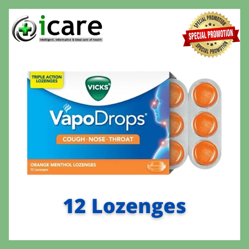 VICKS VAPODROPS ORANGE 12'S ( EXP DATE : 11/2025 ) | Shopee Malaysia