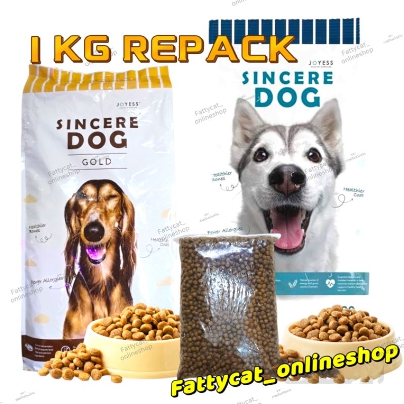 SINCERE DOG FOOD 1KG REPACK FLAVOUR FISH AND LAMB | Shopee Malaysia