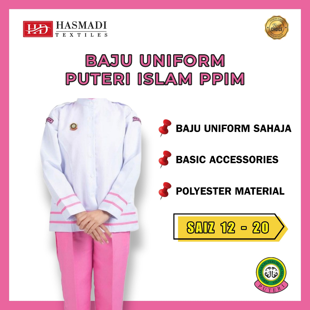 [READYSTOCK] UNIFORM BAJU LENGKAP PPIM PERSATUAN PUTERI ISLAM MALAYSIA ...