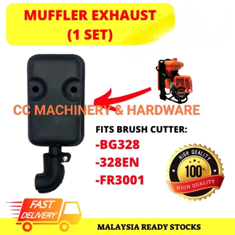 Brush Cutter Muffler Exhaust BG328 328EN FR3001 Brush Cutter Mesin ...