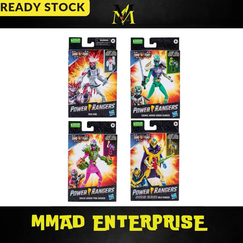 Hasbro Power Rangers Dino Fury Void King/ Cosmic Armor Green Ranger ...