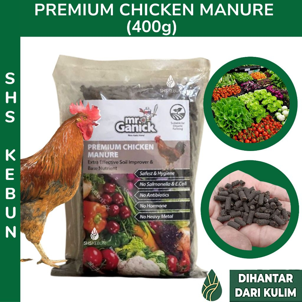 Baba MR Ganick Premium Chicken Manure (400GM) Baja Tahi Ayam Baja ...