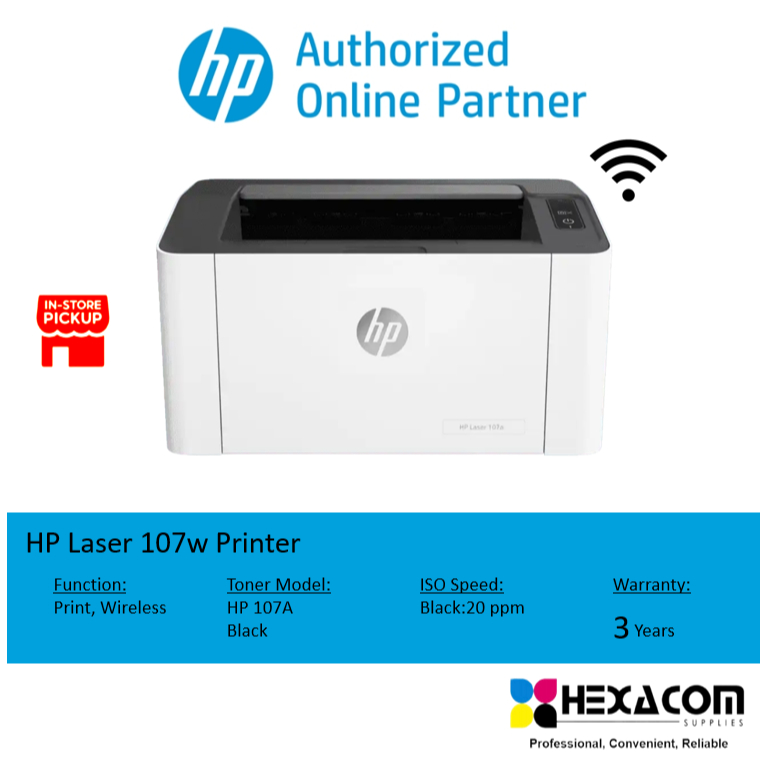 HP LaserJet 108a/108w Printer Print only | Shopee Malaysia