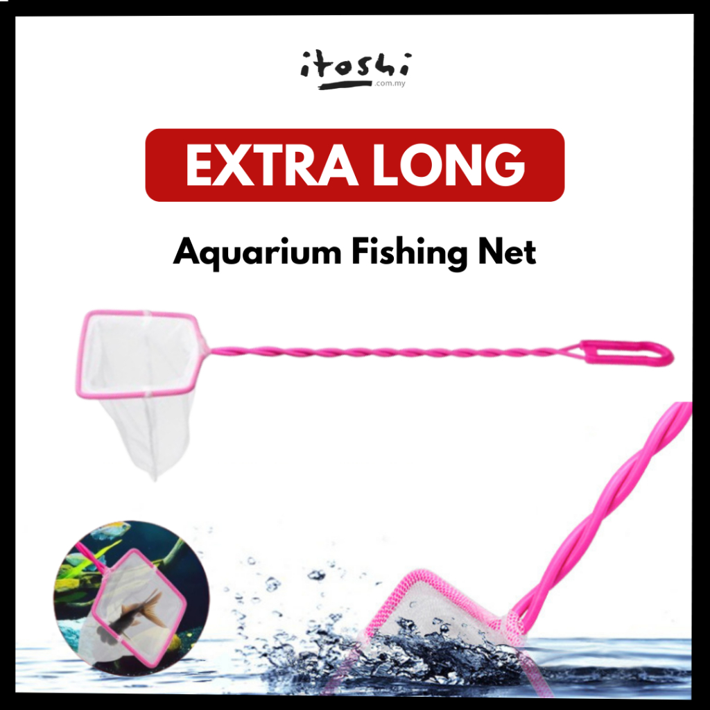 ITOSHI Fish Net Aquarium Extra Long Net Jaring Ikan Aquaculture Tank ...
