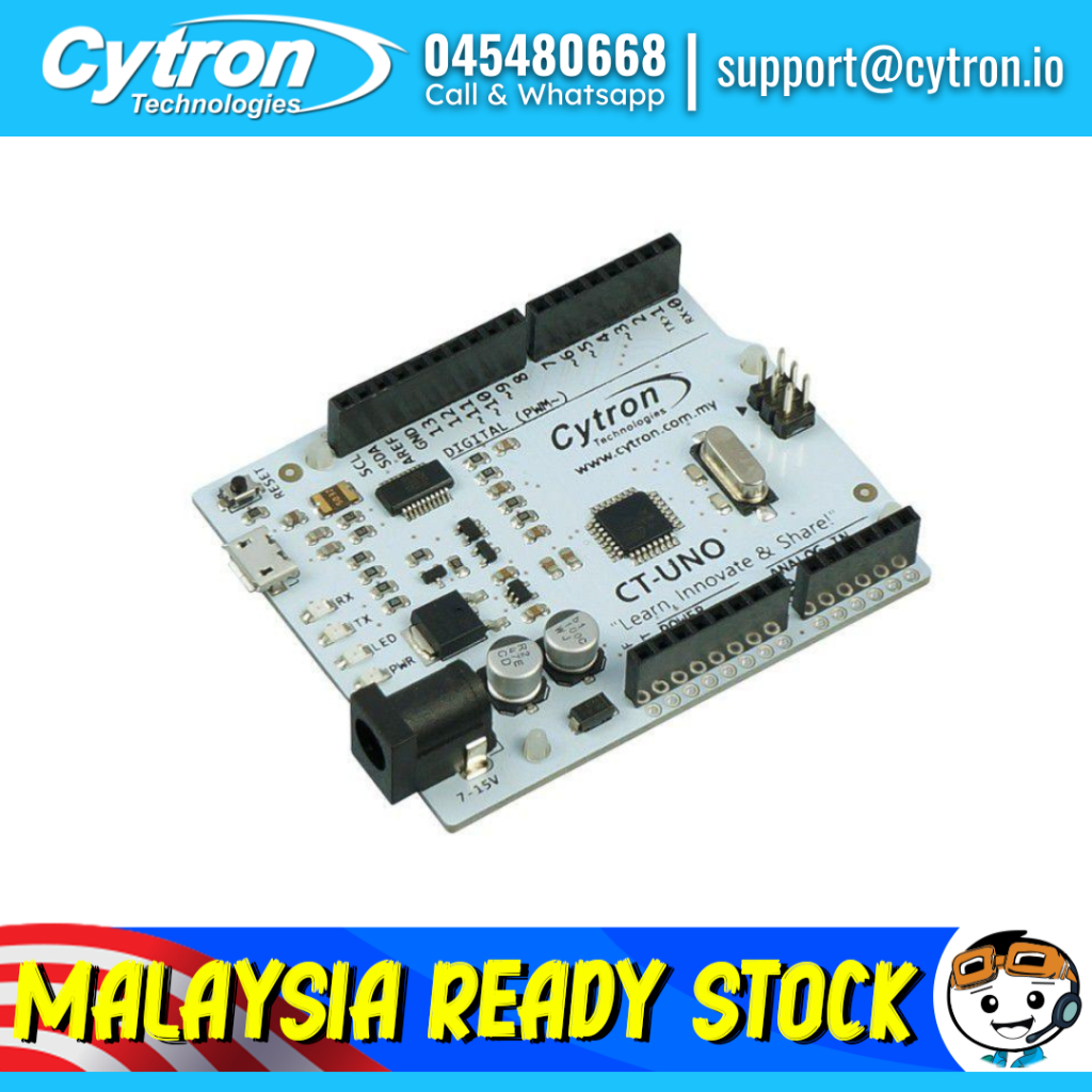 Cytron UNO - Arduino UNO Compatible, Cytron version of Arduino UNO R3 | Shopee Malaysia