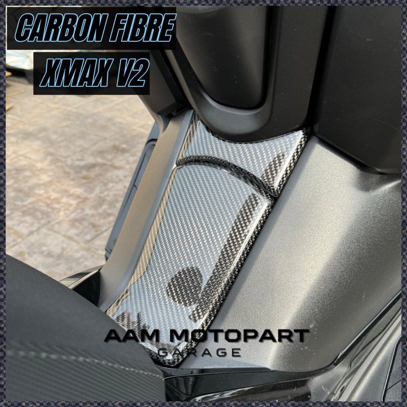 XMAX V2 FUEL TANK COVER CARBON FIBRE 100% ORIGINAL CARBON XMAX250 COVER ...