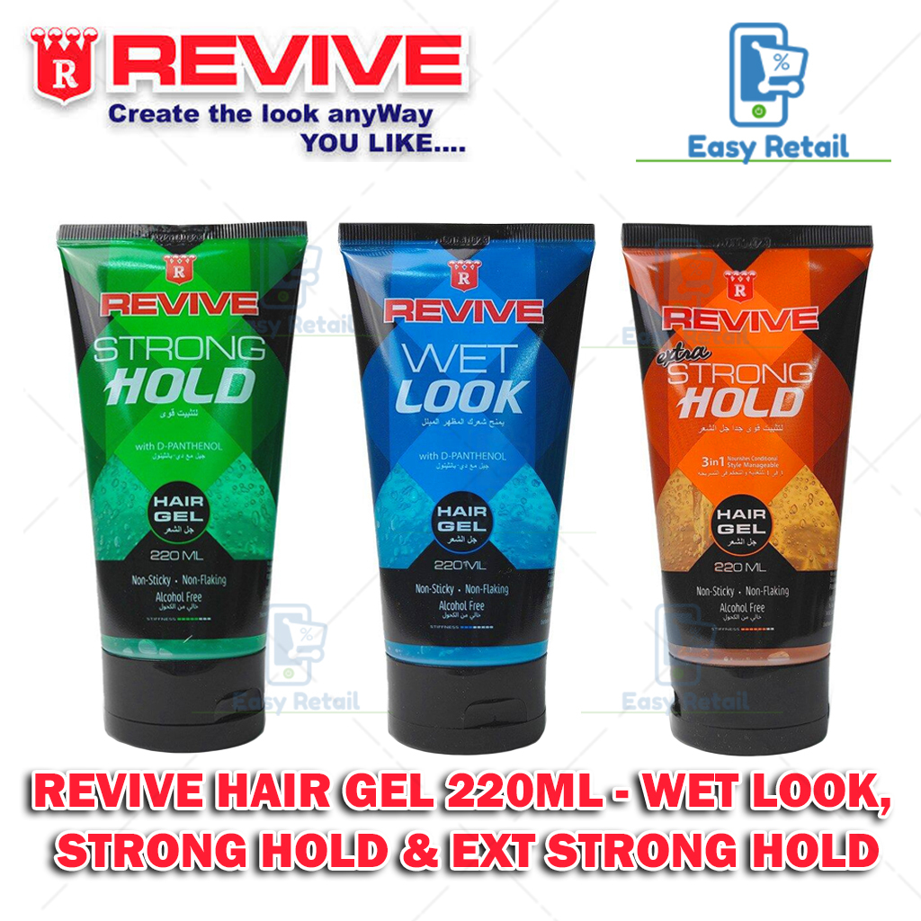 Revive Hair Gel 220ml (Wet Look, Strong Hold, Extra Strong Hold ...