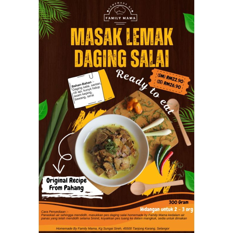 Masak lemak daging salai original recipe from pahang | Shopee Malaysia
