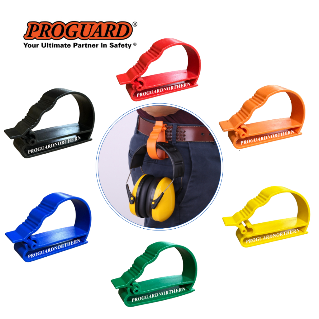 ( 2 Pieces/Pack ) Utility Holder Earmuff Plastic Clips Holder Worker ...
